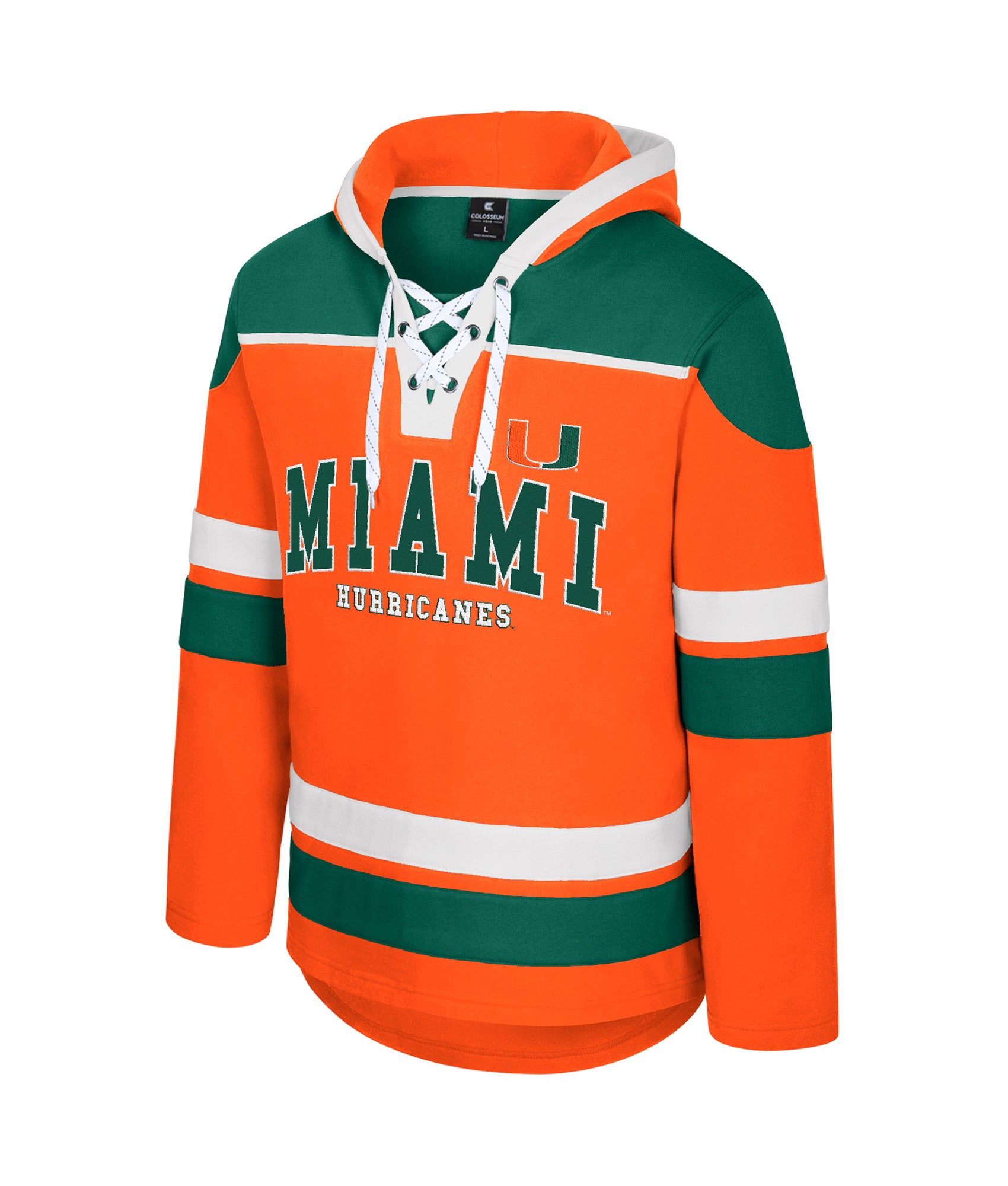 Miami Hurricanes Colosseum MENS RIVALRY HOCKEY HOODIE - ORANGE