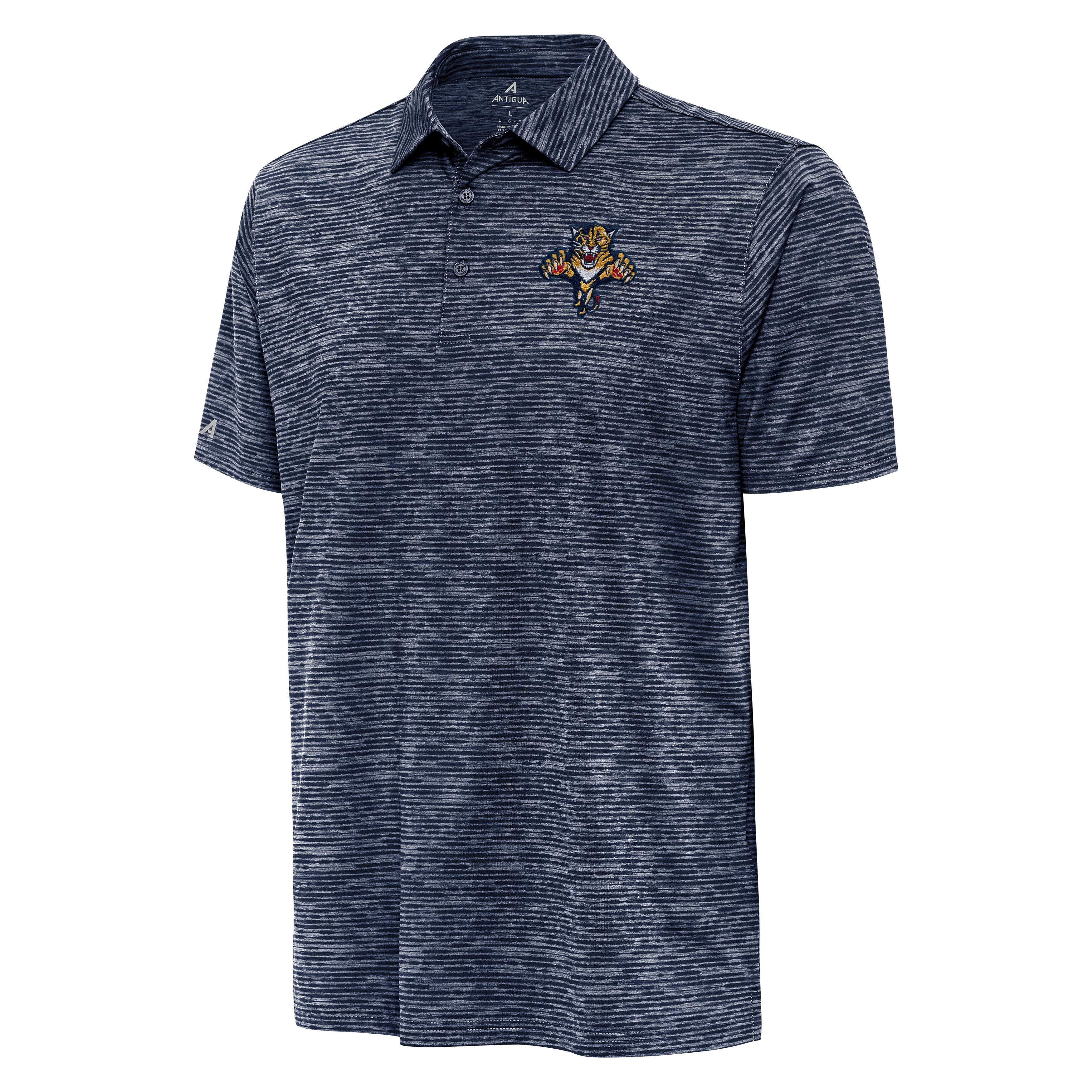Florida Panthers Antigua Static Throwback Logo Polo - Navy