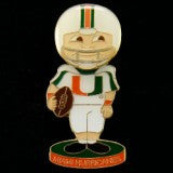 Miami Hurricanes Football Bobbing Head Pin