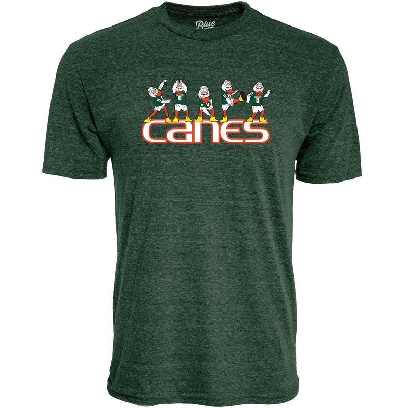 Miami Hurricanes Sebastian CANES Tri-Blend T-Shirt - Green – CanesWear ...